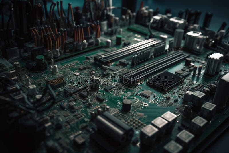 AI Supercomputer Chrome, Insane Level of Detail Throughout Circuitry by ...