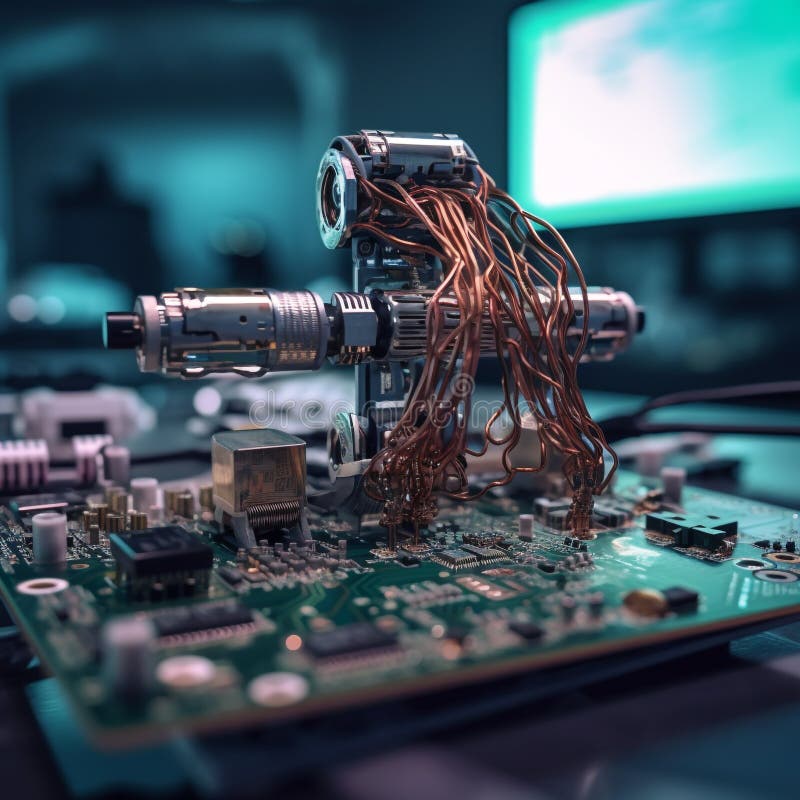 AI Supercomputer Chrome, Insane Level of Detail Throughout Circuitry by ...