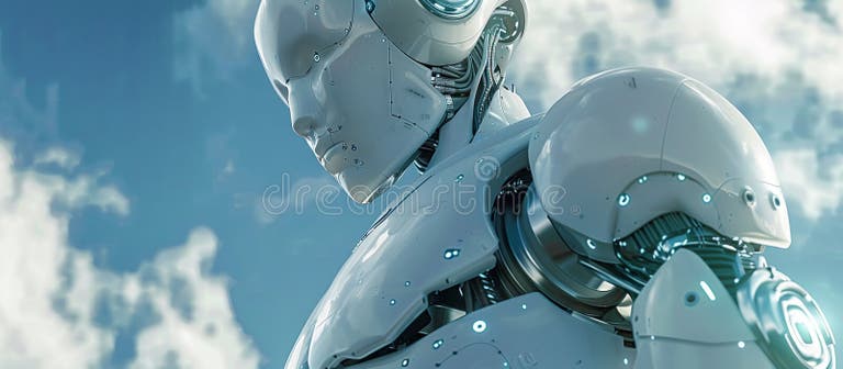 AI Supporting Human in Precision Digital Modeling Stock Illustration ...