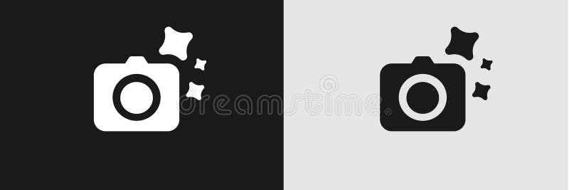 Ai Camera Symbols with Stars Indicating Advanced Photography Features ...