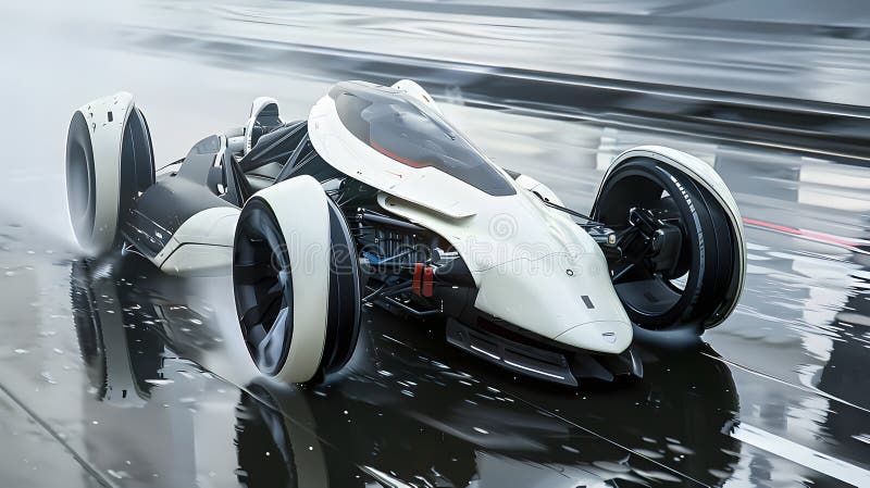 AI System Generating Futuristic Vehicle Designs. Stock Illustration ...