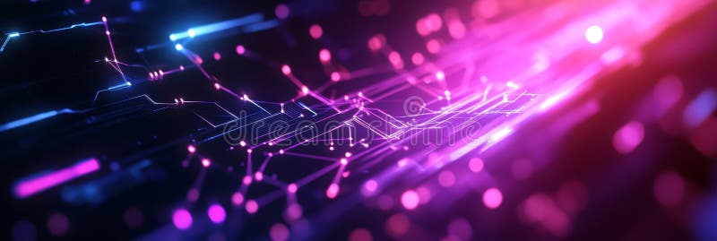 AI Systems in PeertoPeer Synchronization Glowing Network Represents the ...