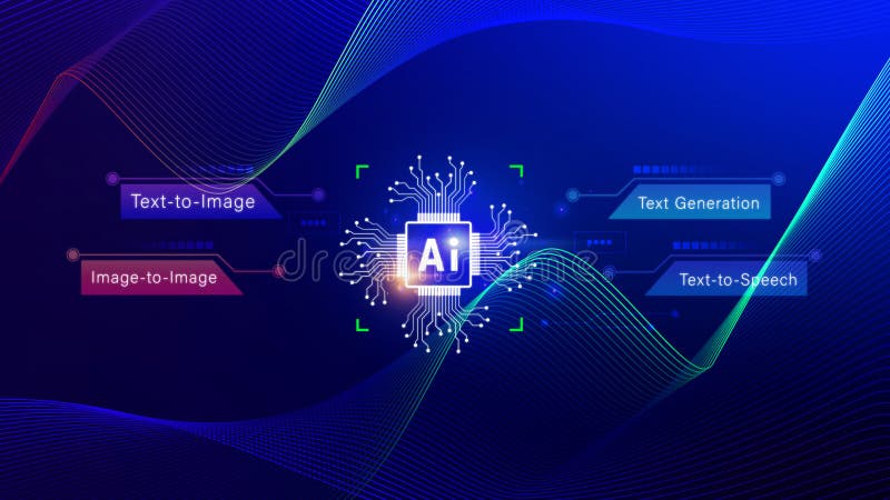 Ai Tech, Artificial Intelligence To Generate Content, Text To Image, Speech, Smart AI, Using ...