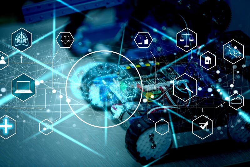 Ai Tech, Businessman Show Virtual Graphic Global Internet Connect ...