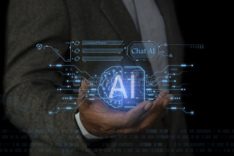 Ai Tech, Businessman Using Digital Chatbot, Chat with AI, Artificial ...