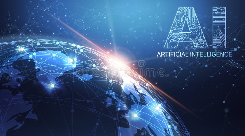 AI Technologies. Artificial Intelligence Concept with 3d Earth Globe ... AI Technologies. Artificial Intelligence Concept with 3d Earth Globe ...