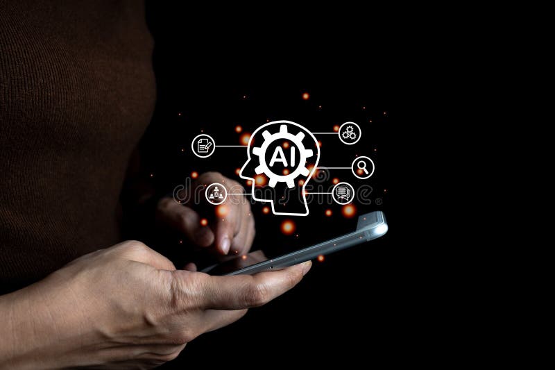 AI Technology, Artificial Intelligence, Chat and Talk with AI, Using for Search and Find Data by ...