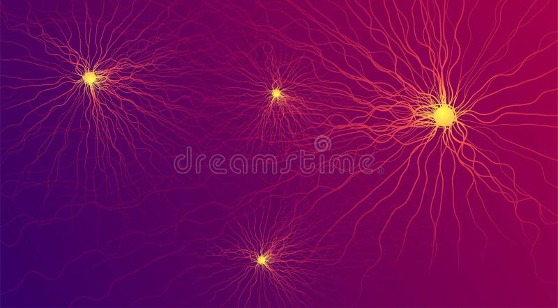 AI Technology. Big Data. Neurons Connecting. Futuristic Artificial ...