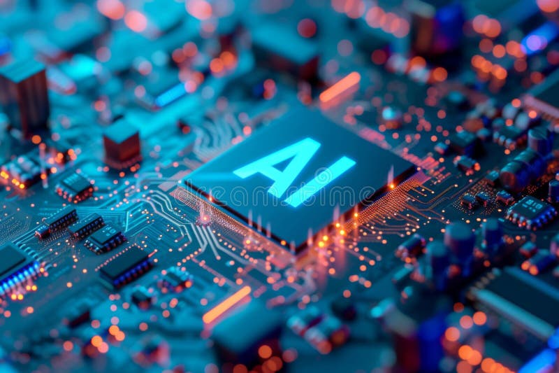 AI Technology. Chip with AI Latters and Circuit Board Stock ... AI Technology. Chip with AI Latters and Circuit Board Stock ...