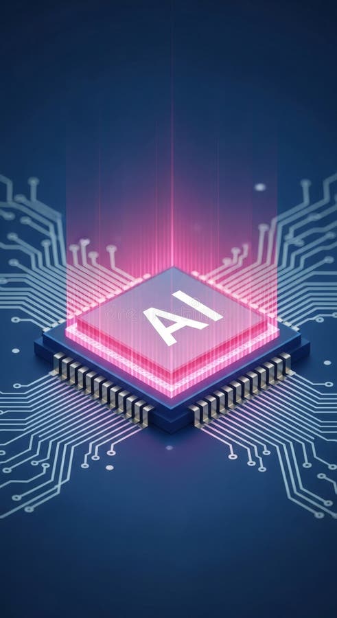 Ai Technology Chip Processor Artificial Intelligence Machine Learning Future Innovation Concept ...