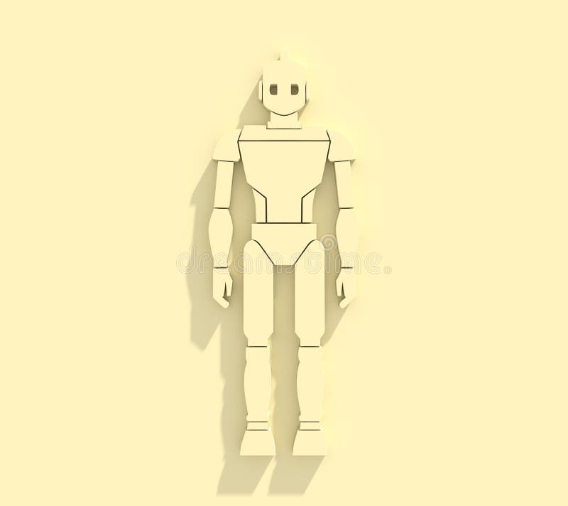 AI Technology Concept with Cute Robot Character. Artificial ...