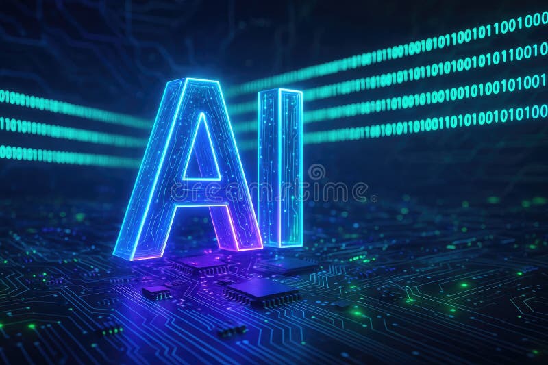 Ai Technology Futuristic Digital Innovation Concept Stock Illustration ...