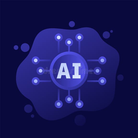 AI Technology Icon, Artificial Intelligence Vector Stock Vector ...