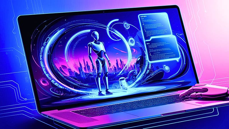 AI Technology in daily Life: Chat Bot and Digital Assistant Concept ...