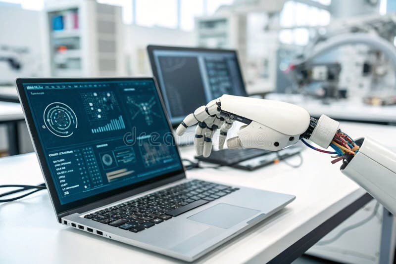 AI Technology: Robot Hand Interfacing with Computer for Smart Solutions ...