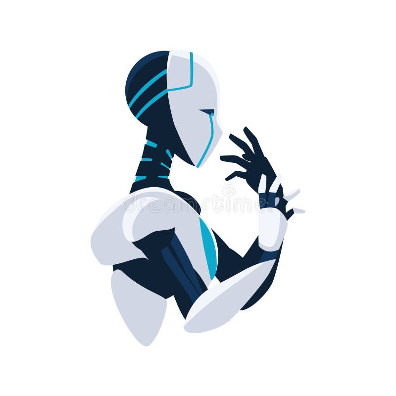 Robot dog side view stock illustration. Illustration of background ...