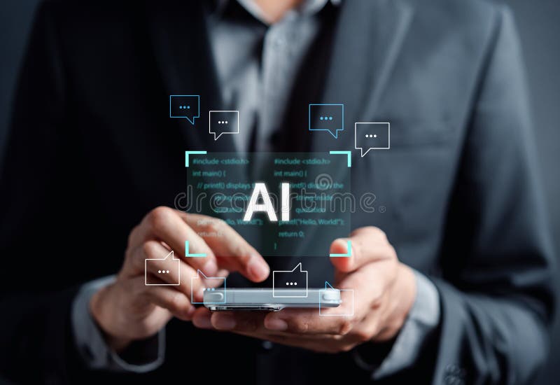 Ai Technology System. Businessman Using Chat Bot Intelligence Ai Stock ... Ai Technology System. Businessman Using Chat Bot Intelligence Ai Stock ...
