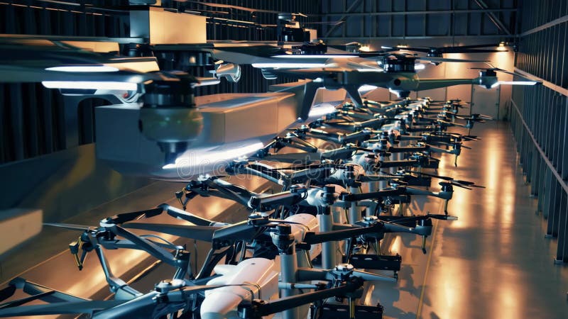 AI Testing Advanced Drones in Industrial Lab Stock Video - Video of ...