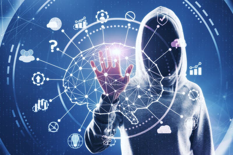 AI and theft concept stock image. Image of hologram - 140405105