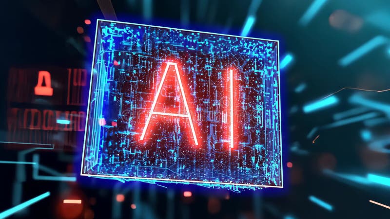 AI-themed Text Displayed Over a Mesmerizing Digital Backdrop, Ai ...