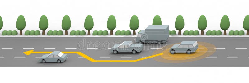 Avoid driving accidents stock illustration. Illustration of avoid ...
