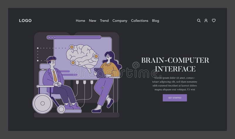 AI To Help Disabled People stock illustration. Illustration of ...