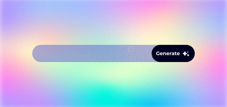 Ai Tool Interface Featuring Generate Button with Colorful Background ...