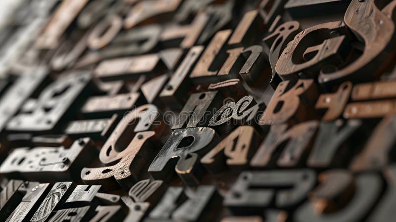 AI Tools Creating Unique Typography Styles and Font. Stock Illustration ...