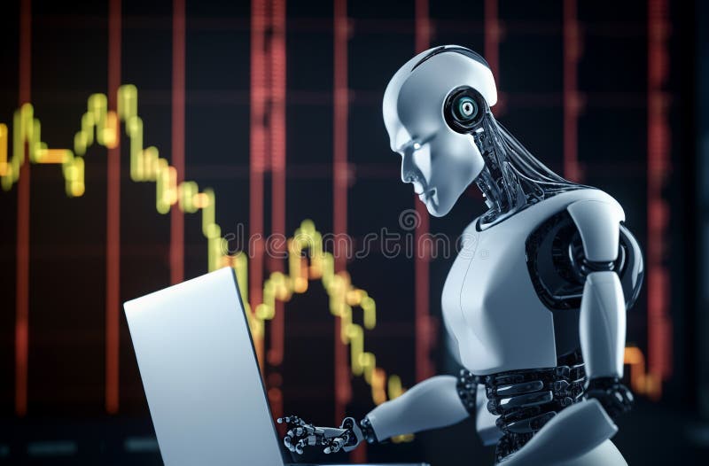 AI Trading. AI Robot on ChatGPT Generate Analytic Trading Chart Stock ...