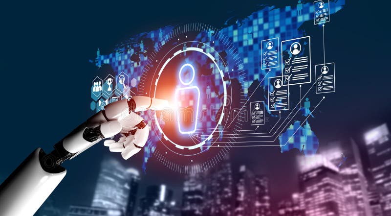 AI Transforming HR with Digital Recruitment Platforms Vouch Stock Photo - Image of management ...