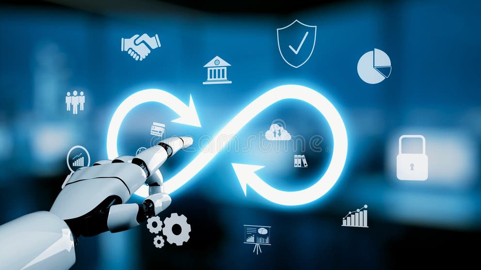 AI Unlocking Limitless Innovation in Modern Business Strategy. Kernel Stock Illustration ...