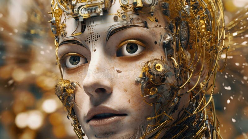 AI Unveiled: Extreme Macro Exploration Stock Illustration - Illustration of computing ...