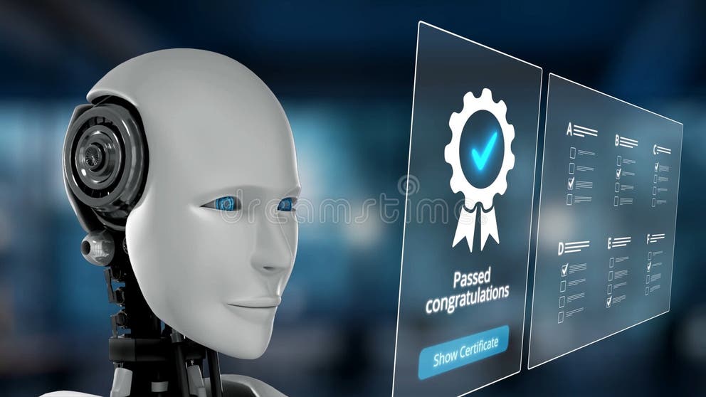 AI Verifying Product Certification for Business Excellence. Kernel Stock Image - Image of ...
