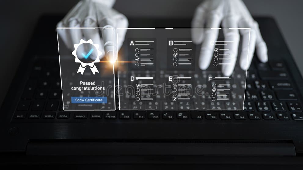 AI Verifying Product Quality through Smart Certification Latch Stock ...