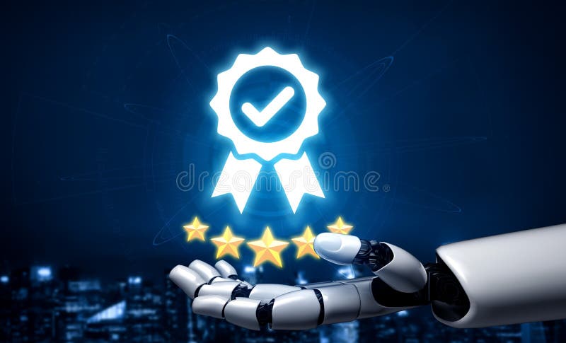 AI Verifying Product Quality through Smart Certification Vouch Stock ...