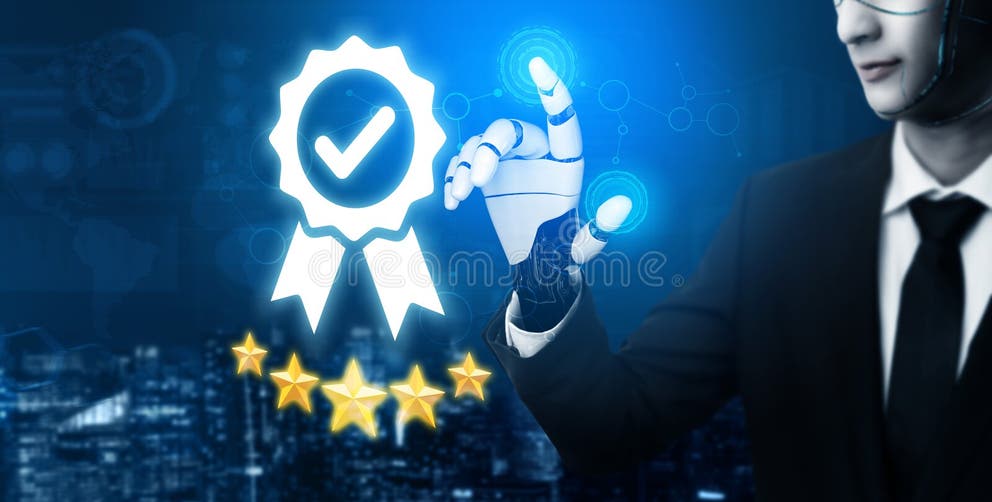 AI Verifying Product Quality through Smart Certification Vouch Stock ...