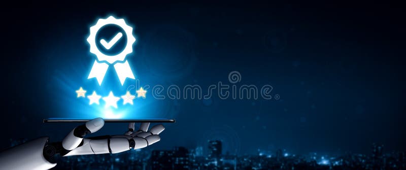 AI Verifying Product Quality through Smart Certification Vouch Stock ...