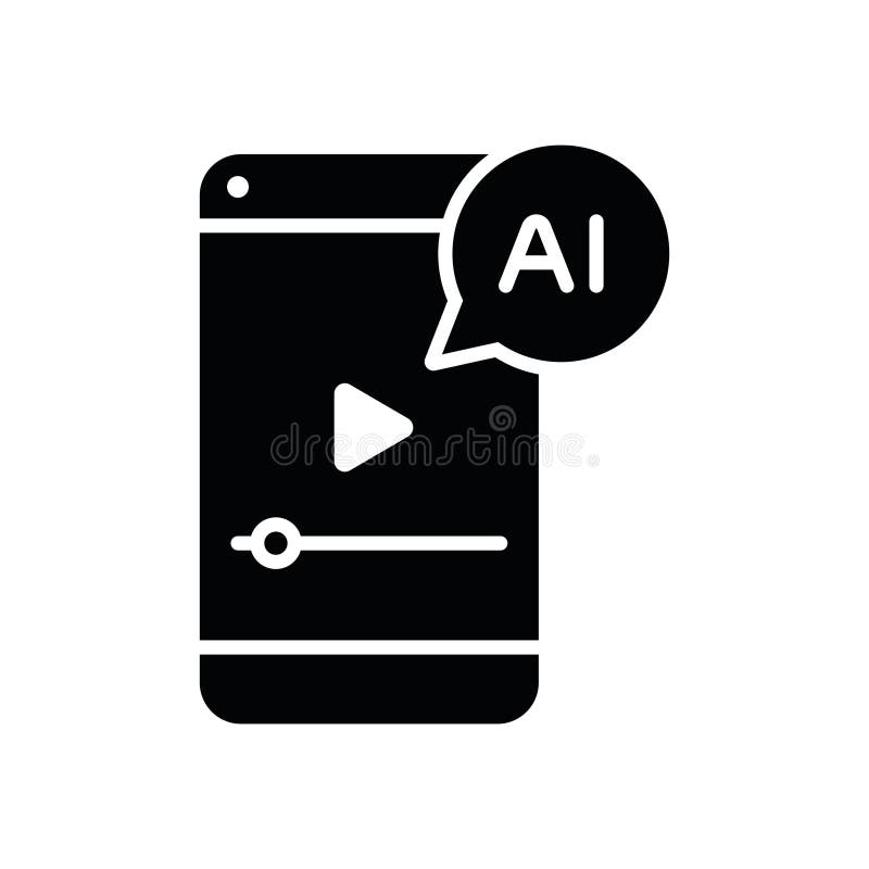 Ai Video Smartphone Playback Icon Stock Illustrations – 13 Ai Video ...