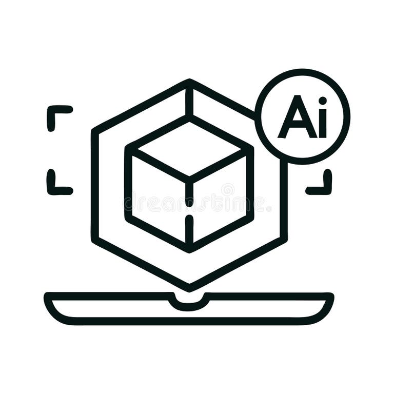 Ai virtual assistant icon stock illustration. Illustration of solution ...