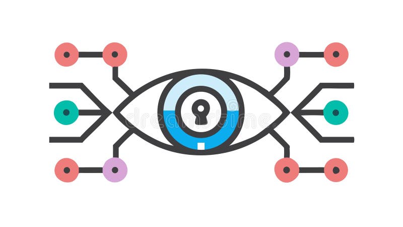 AI Vision Eye Icon, Surveillance, Smart Technology, Insight, Vector ...