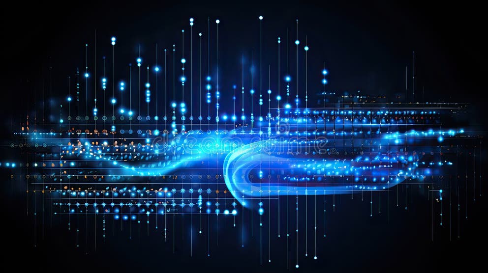 Visualizing In Modern Ui Big Data Generated By An Clustering Algorithm Stock Illustration