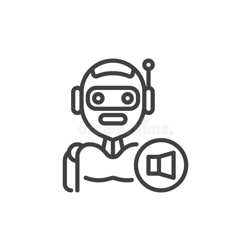 Ai Voice Assistant Line Icon Stock Vector - Illustration of robot ... Ai Voice Assistant Line Icon Stock Vector - Illustration of robot ...