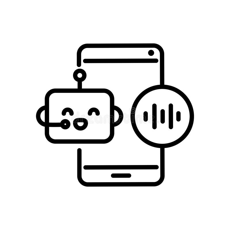 Voice Assistant. Human Voice Recognition and Smart Assistance Stock ...