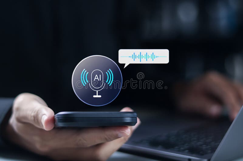 AI-voice Commands: Speak-to-your-device for Smart-control. Stock ...