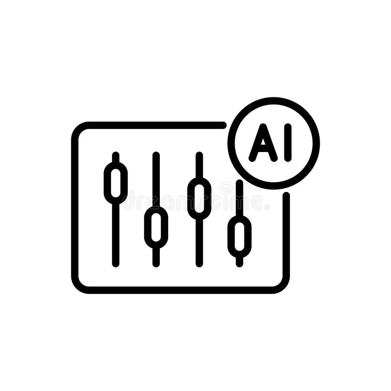 AI Voice Control Panel Interface Icon Stock Vector - Illustration of ...
