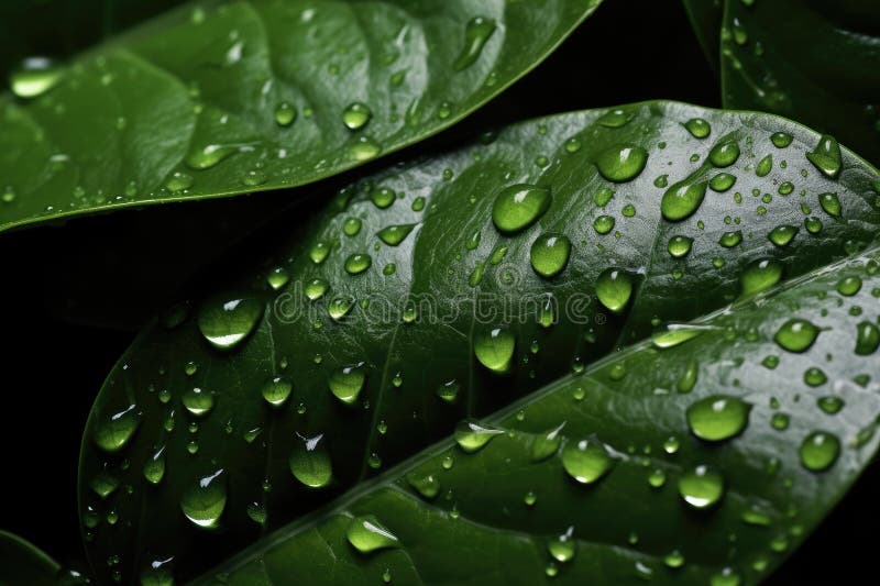 Ai. Water Drop. Fresh Green Leaf with Water Drop Stock Illustration ... Ai. Water Drop. Fresh Green Leaf with Water Drop Stock Illustration ...