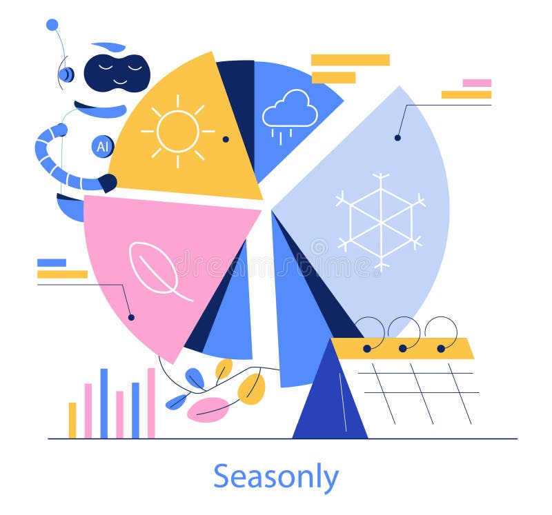 Forecasting. Flat Vector Illustration Stock Vector - Illustration of ...