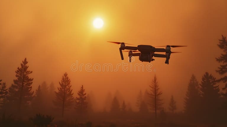 Ai Wildfire Prevention System, Ai Generated Image Stock Image - Image ...