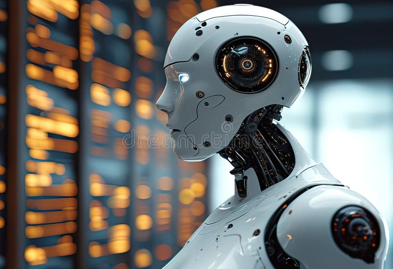 AI Wisdom, Program Code Running in AI, Technological Computer Background, Stock Illustration ...