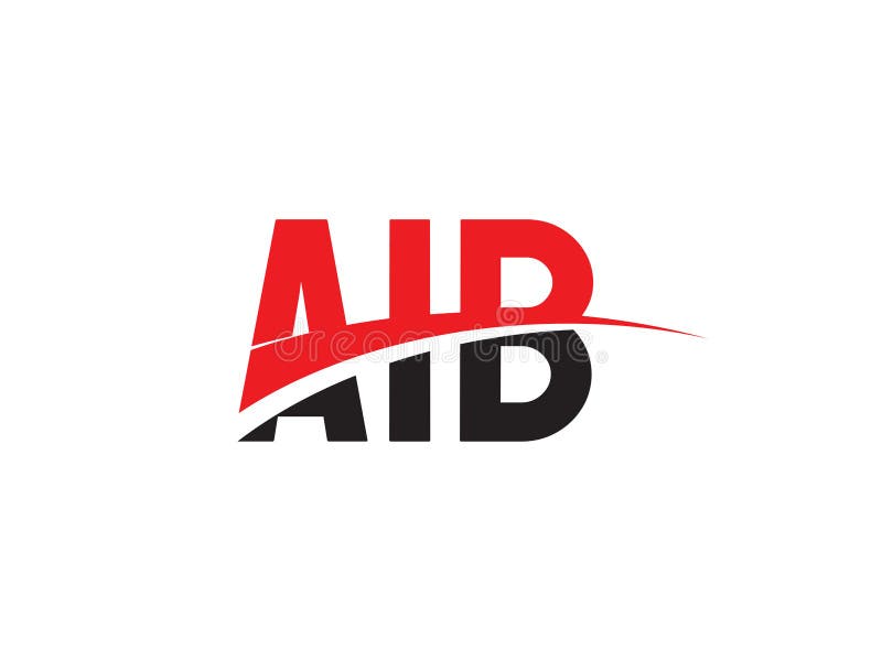 AIB Letter Initial Logo Design Vector Illustration Stock Vector ...